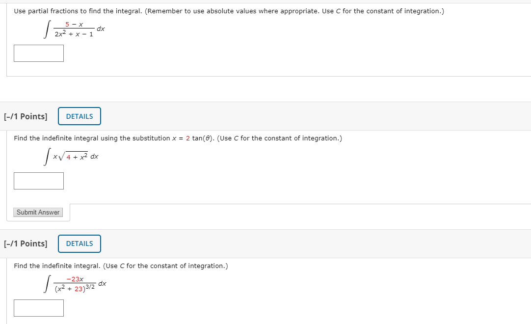 Solved Use partial fractions to find the integral. (Remember | Chegg.com
