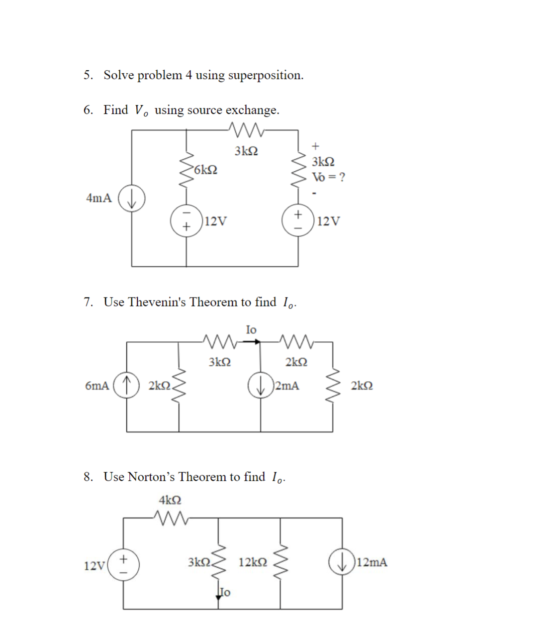 Solved 1. Use Voltage division to find VS. 2. Find Vo. 3. | Chegg.com