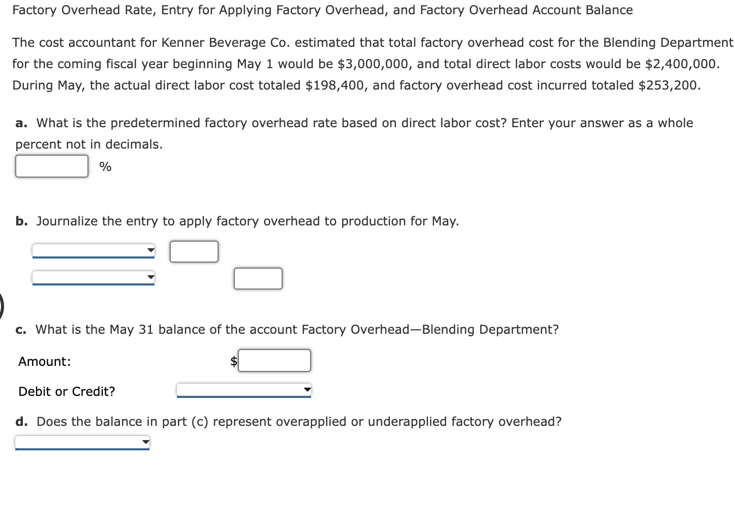 Solved Factory Overhead Rate, Entry for Applying Factory | Chegg.com