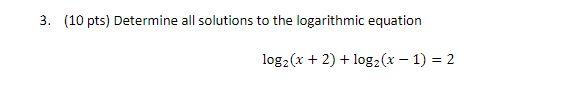 Solved 3. (10 pts) Determine all solutions to the | Chegg.com