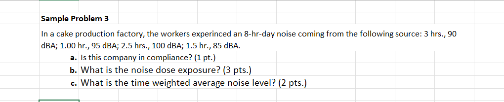 Solved Sample Problem 3In a cake production factory, the | Chegg.com