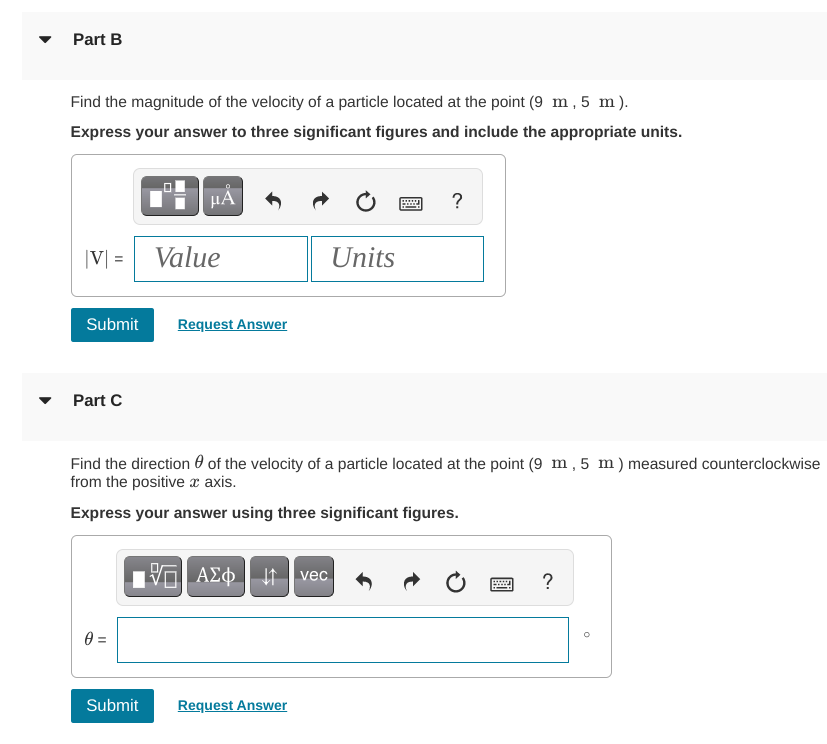 Solved Particles travel within a flow field defined by | Chegg.com