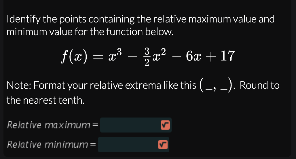 Solved Identify The Points Containing The Relative Maximum 