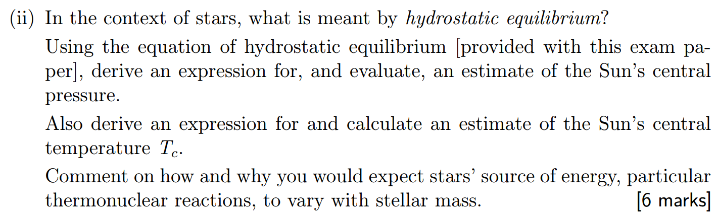 Solved (ii) In the context of stars, what is meant by | Chegg.com