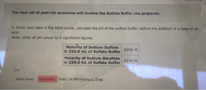 Solved The next set of post-lab questions will involve the | Chegg.com