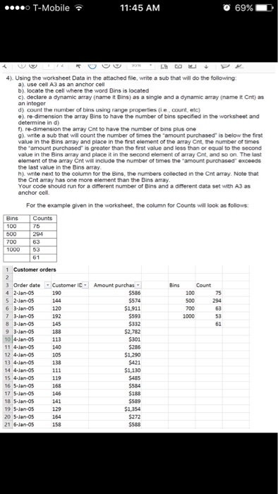 Solved Please This Is For Vba Excel Code Using Offset And 3872