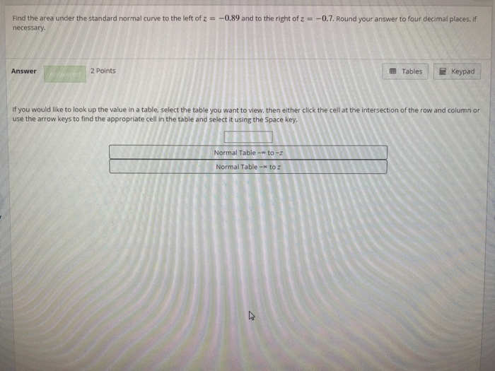 Solved Find the area under the standard normal curve to the | Chegg.com