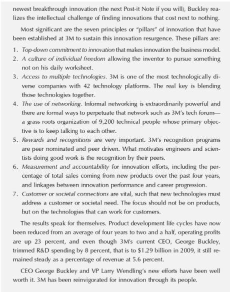 Solved THE INNOVATOR'S NOTEBOOK Innovation through People at | Chegg.com