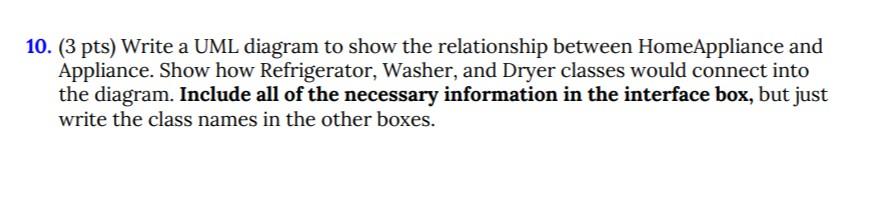 Concept: Java API/Inheritance (3 pts). A snapshot of | Chegg.com