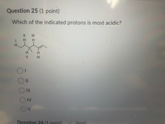 Solved Which of the indicated protons is most acidic? | Chegg.com