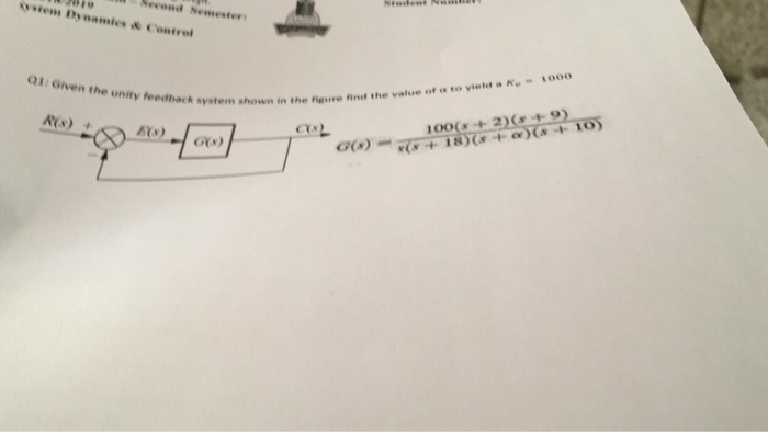 Solved 18. Given the unity feedback system of Figure P8.3, | Chegg.com