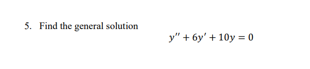 Solved 5. Find the general solution \\[ y^{\\prime | Chegg.com