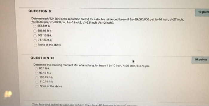 Solved QUESTION 9 10 point Determine phi Mn (phi is the | Chegg.com