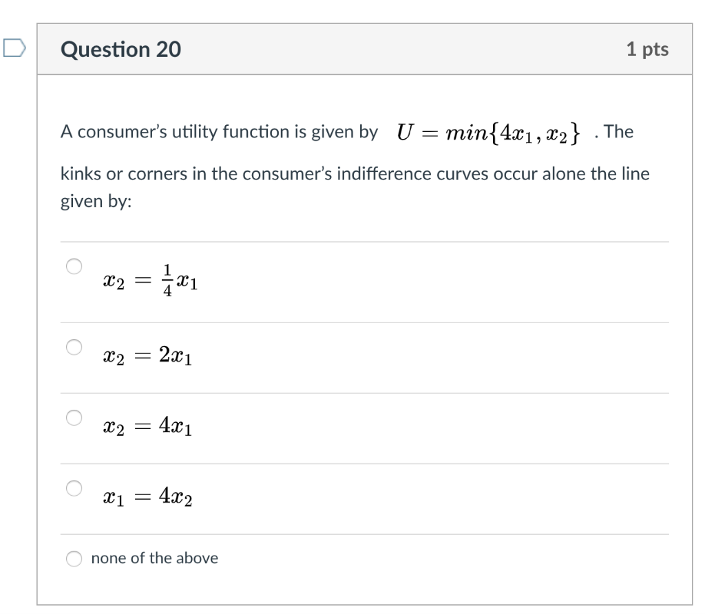 Solved Question 8 1 pts If bundle A is weakly preferred to | Chegg.com