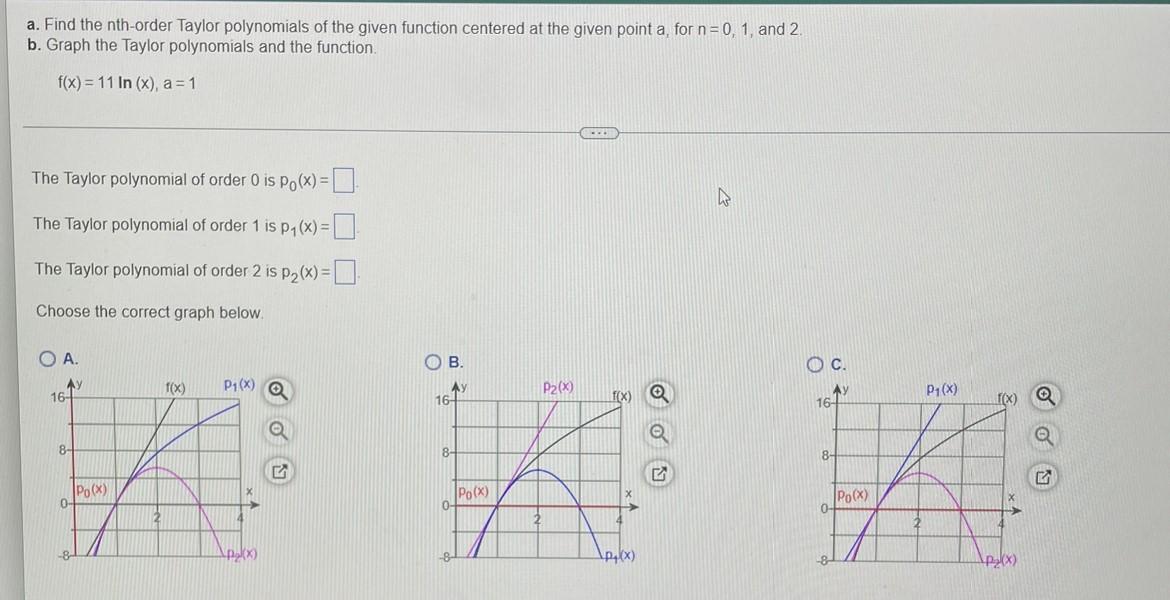 Solved a. Find the nth-order Taylor polynomials of the given | Chegg.com
