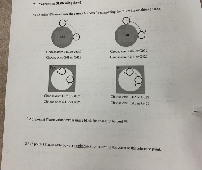 Solved 2. Programing Skills (60 points) 2.1 (8 points) | Chegg.com