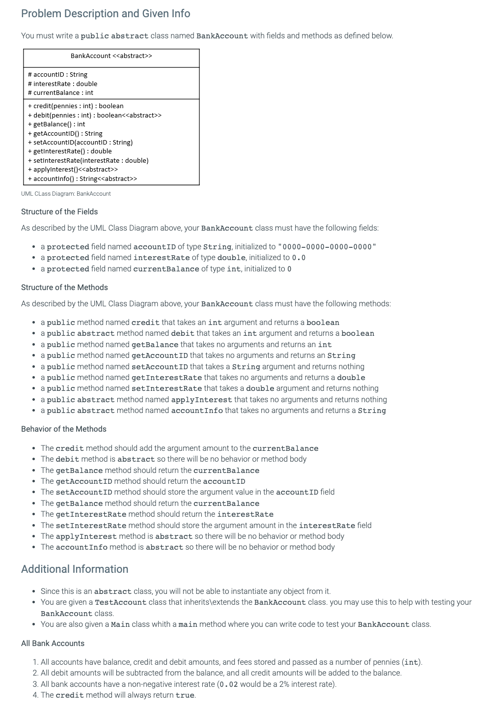 Solved Problem Description and Given Info You must write a | Chegg.com