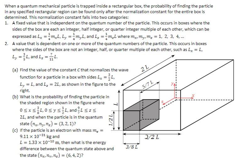 Solved When a quantum mechanical particle is trapped inside | Chegg.com