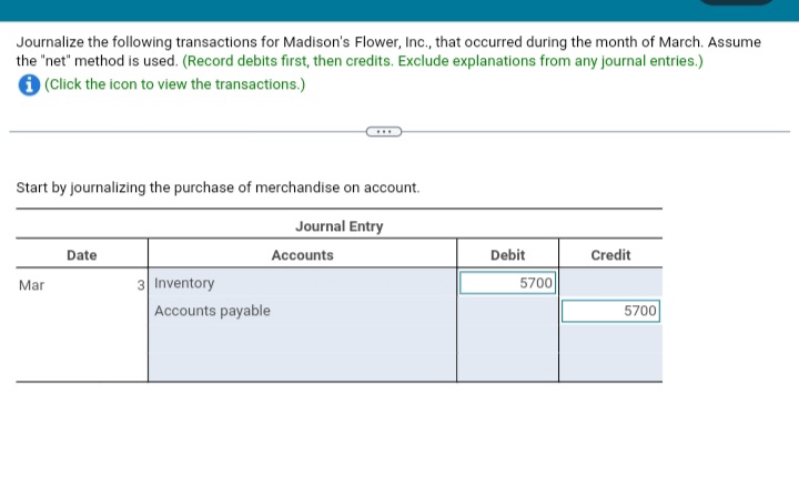 Solved Journalize the following transactions for Madison's | Chegg.com