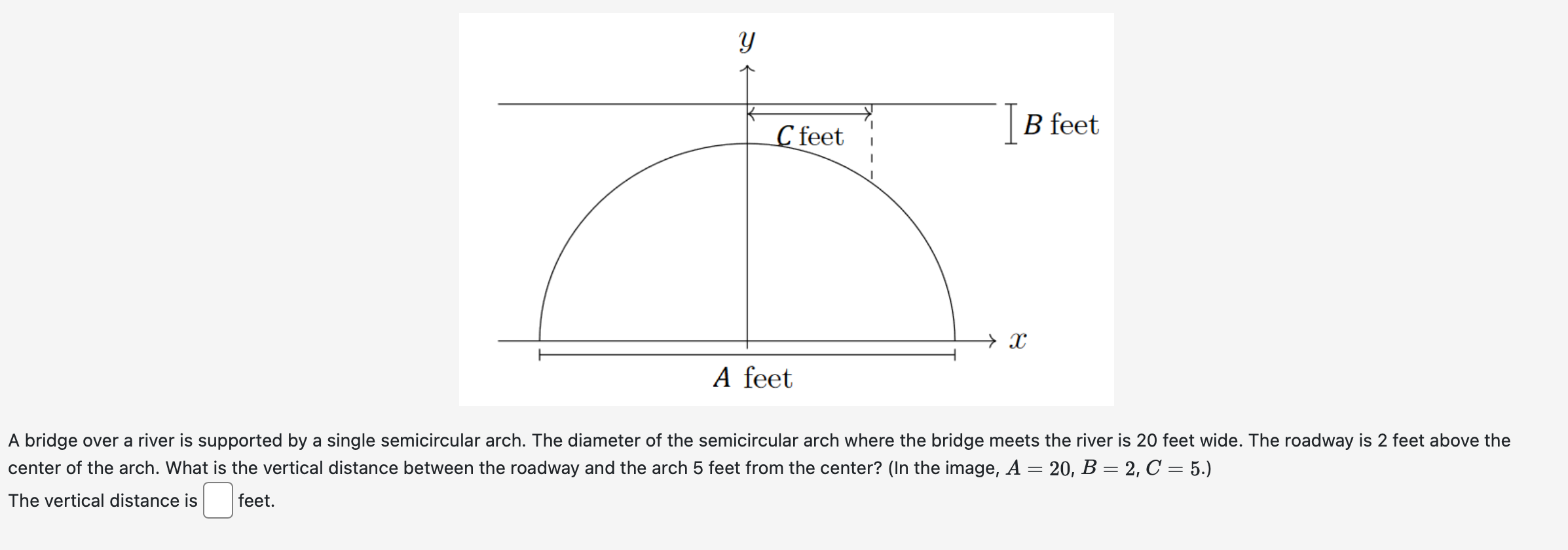 Solved A bridge over a river is supported by a single | Chegg.com