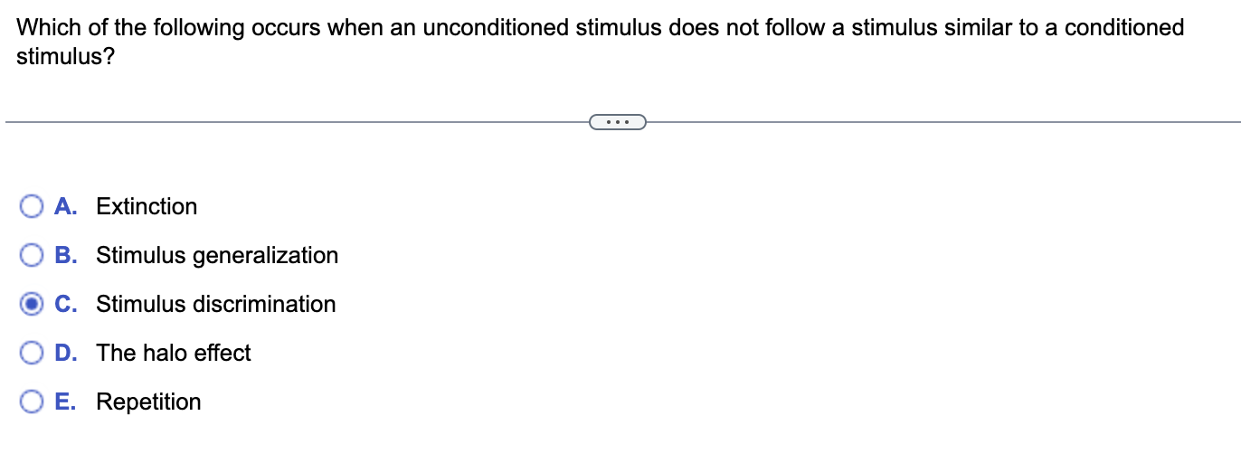 Solved Which Of The Following Occurs When An Unconditioned