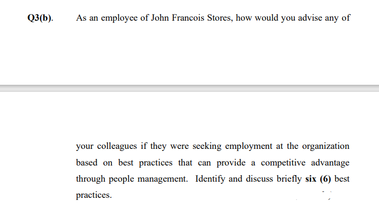 Solved Mr. John Francois, a very successful businessman | Chegg.com
