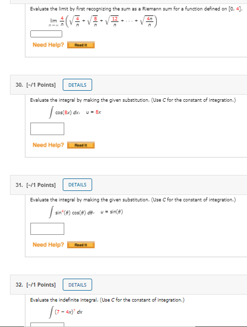 Solved Evaluate the limit by first recognizing the sum as a | Chegg.com