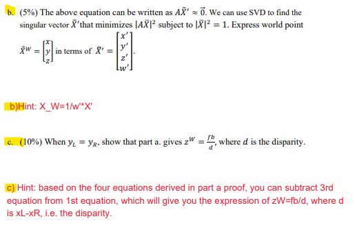 Computer Vision(Urgent): Please read and answer ALL | Chegg.com