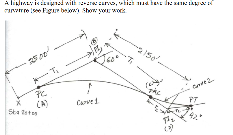 Solved What are the radii of the curves? What are the | Chegg.com