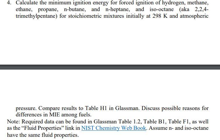 Solved 4. Calculate the minimum ignition energy for forced | Chegg.com