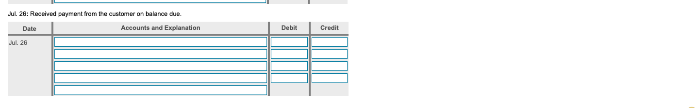 Solved * More Info July 12 Sold computers on account for | Chegg.com