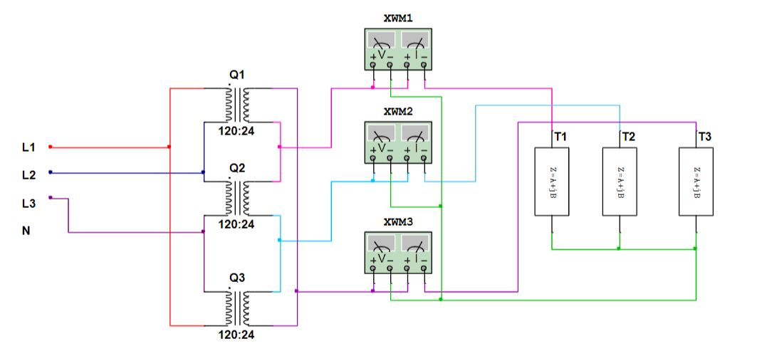 Solved Delta/Delta Configuration V1= 64.5V V2= 65.1V | Chegg.com