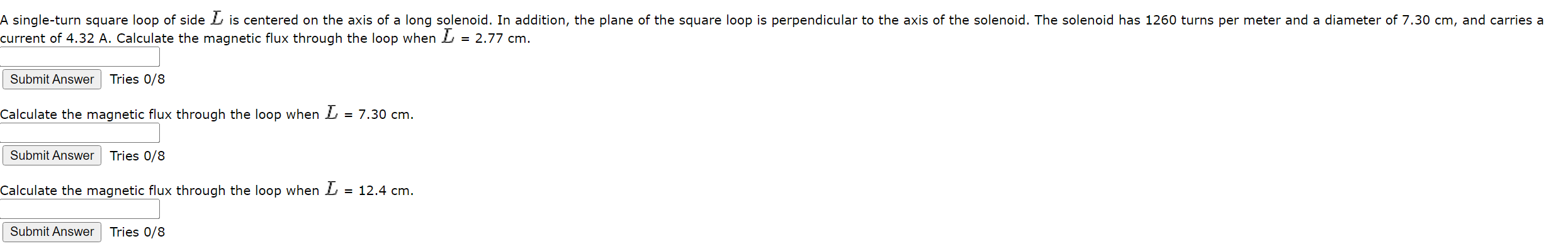 Solved A Single Turn Square Loop Of Side L Is Centered On 4279