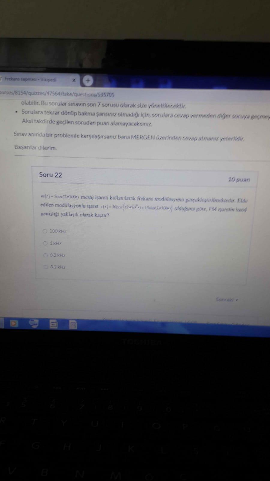 Solved Frequency modulation is performed using the message | Chegg.com