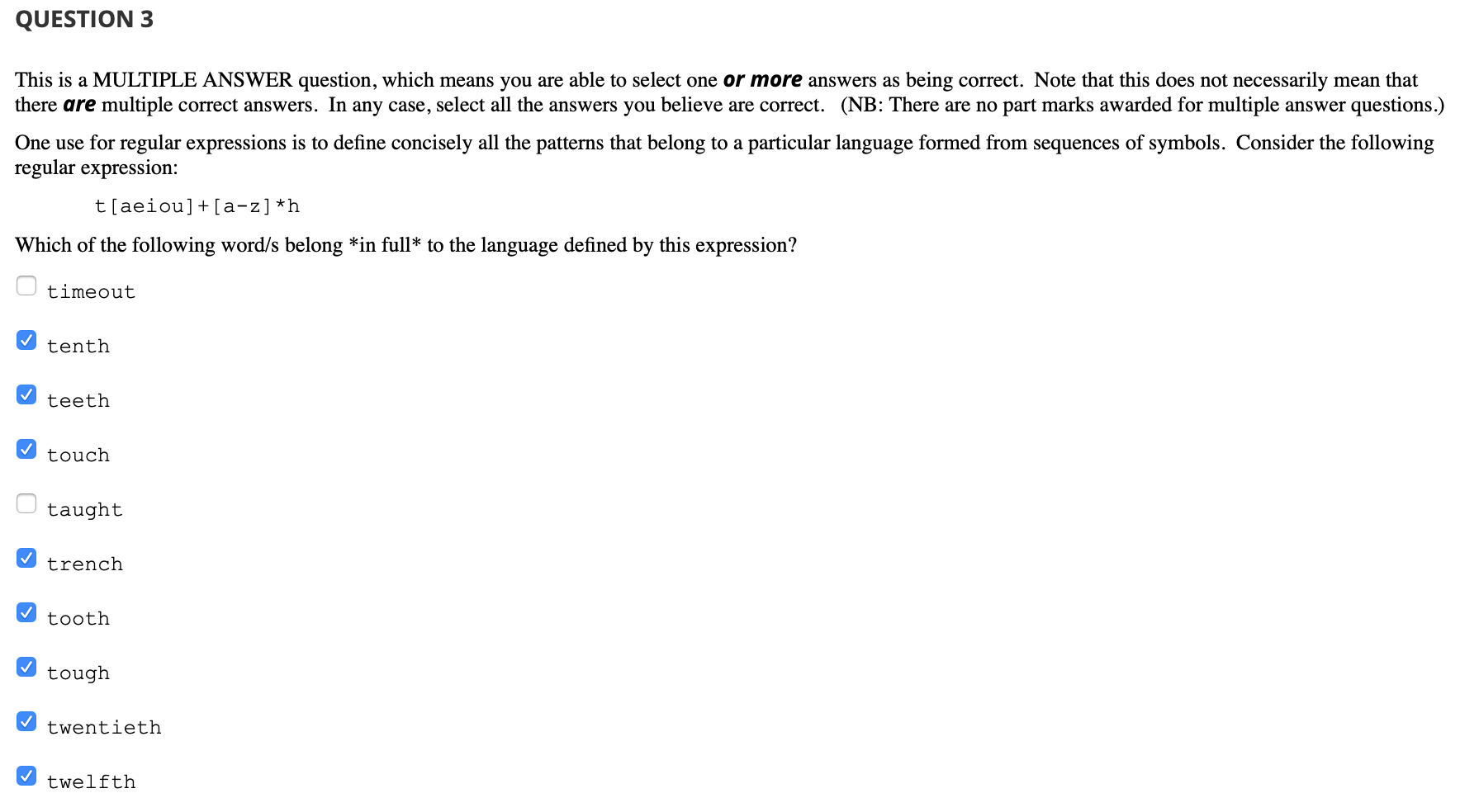 Solved QUESTION 3 This is a MULTIPLE ANSWER question, which | Chegg.com