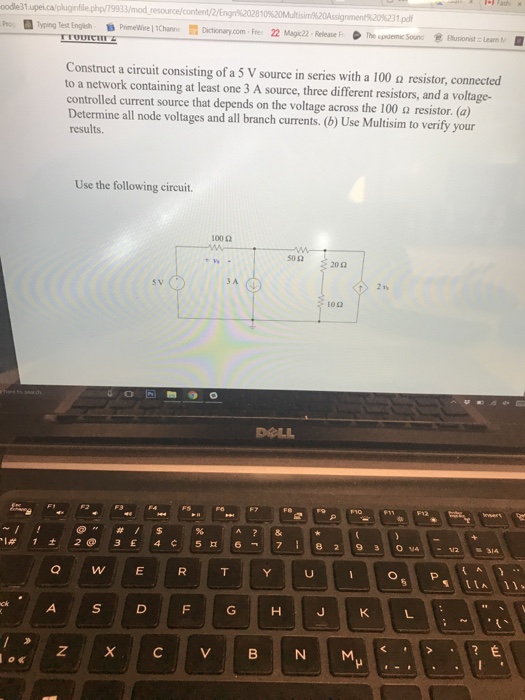 Solved 帮助 Engn 2810 Multisim Assignment #1.pdf (第1页, 共2页) | Chegg.com