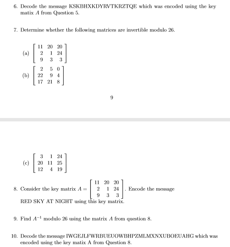 Solved: No Need To Use MATLAB, Just Write Out The Solution... | Chegg.com