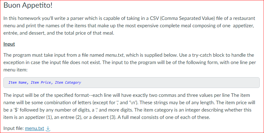Solved In this homework you'll write a parser which is | Chegg.com