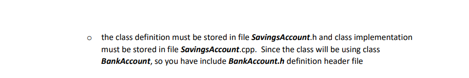Solved 1. Define a class BankAccount which contains the | Chegg.com