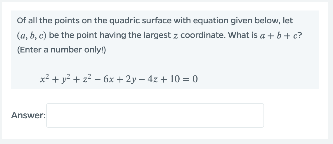Solved Determine the type of quadric surface given by the | Chegg.com