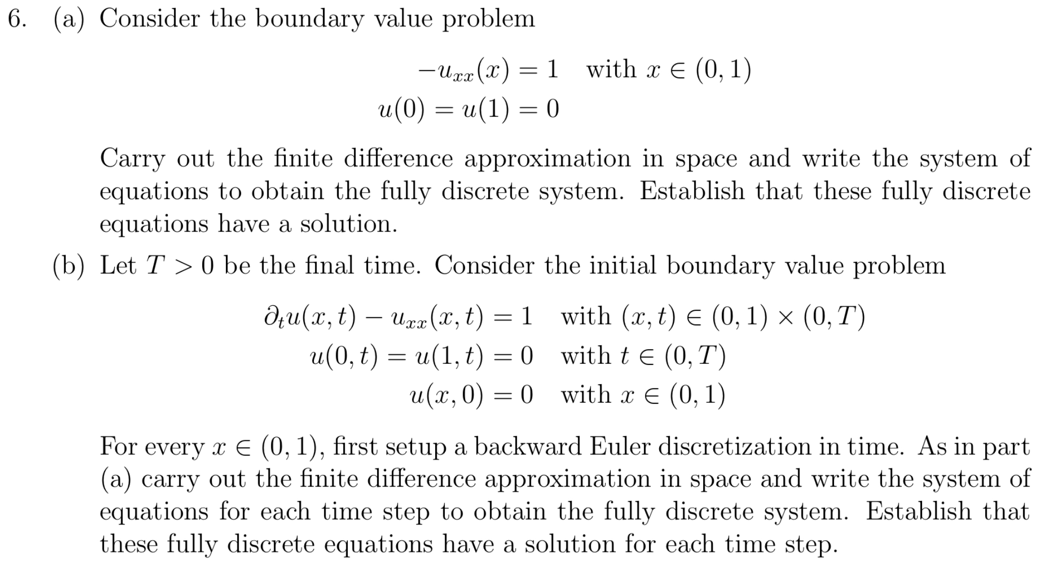 Solved 6. (a) Consider the boundary value problem | Chegg.com
