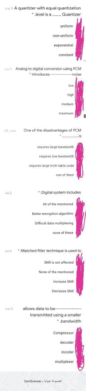 Solved W3 A quantizer with equal quantization * level is a | Chegg.com