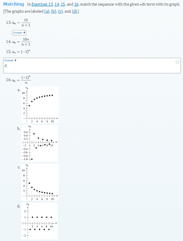 Solved Matching In Exercises 13,14,15, and 16 , match the | Chegg.com