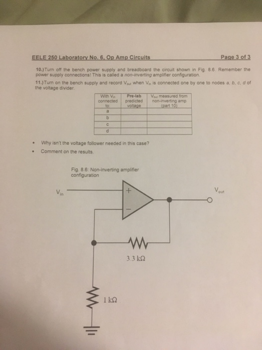 Solved EELE 250 Laboratory No.6. Op Amp Circuits Scope: | Chegg.com