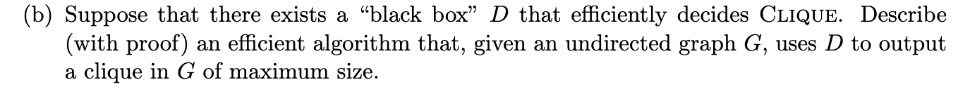 1. In discussion we proved that CLIQUE is in NP. | Chegg.com