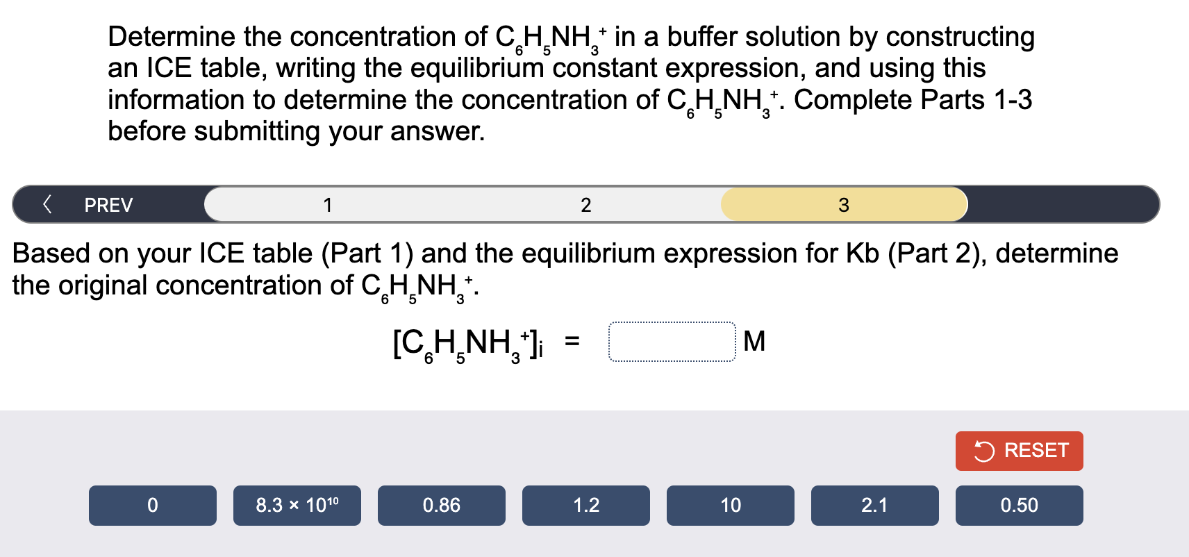 Solved Determine the concentration of C6H5NH3+in a buffer | Chegg.com