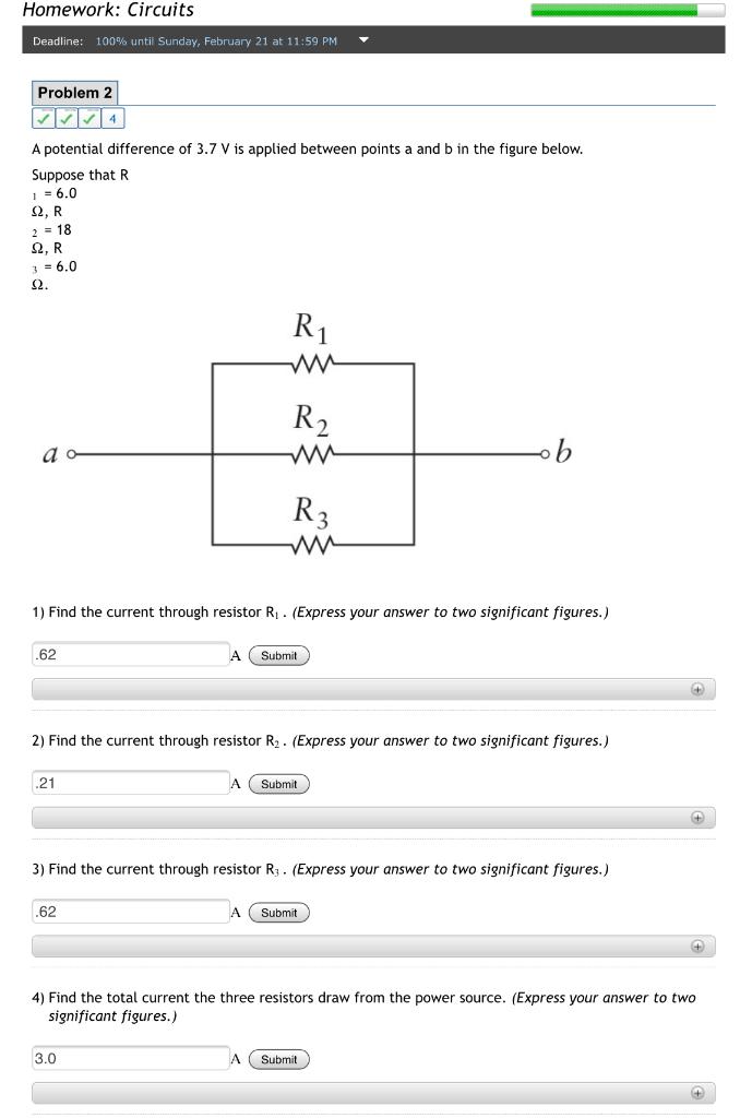 Solved Homework: Circuits Deadline: 100% until Sunday, | Chegg.com