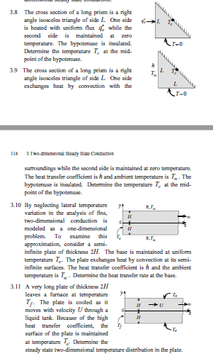 Solved 3.8 The cross section of a long prism is a right | Chegg.com