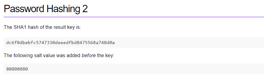 Solved Password Hashing 2 The SHA1 hash of the result key | Chegg.com