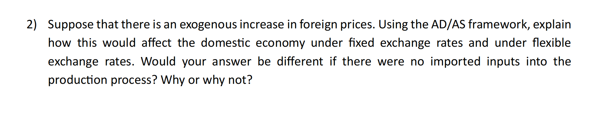 Solved 2) ﻿Suppose that there is an exogenous increase in | Chegg.com